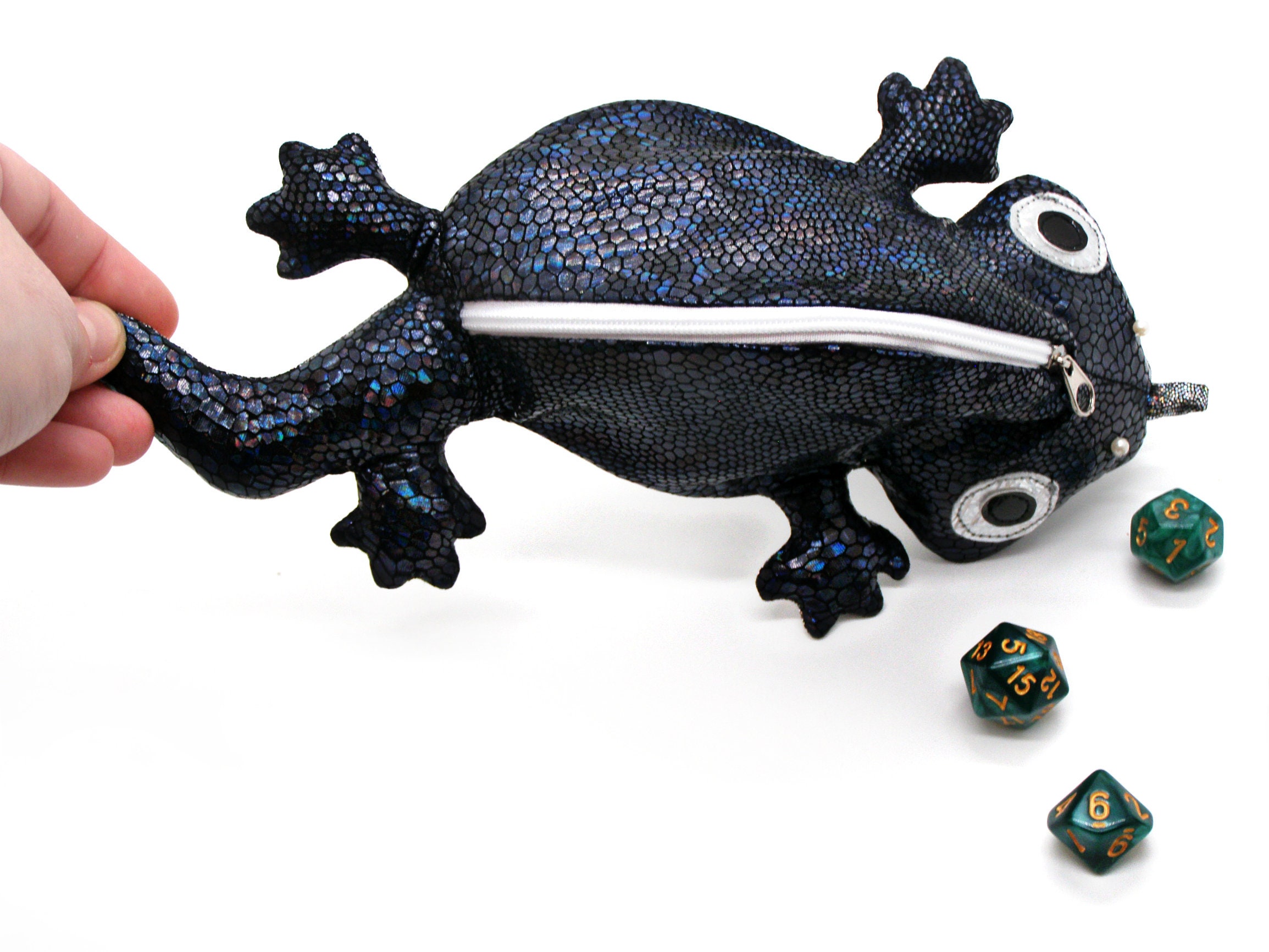 Crested Gecko Dnd Dice Bag, Dice Storage, Dice Holder, Dnd Gifts ...