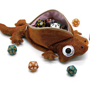 Leopard Gecko Dnd Dice Bag, Dice Storage, Dice Holder, Dnd Gifts ...