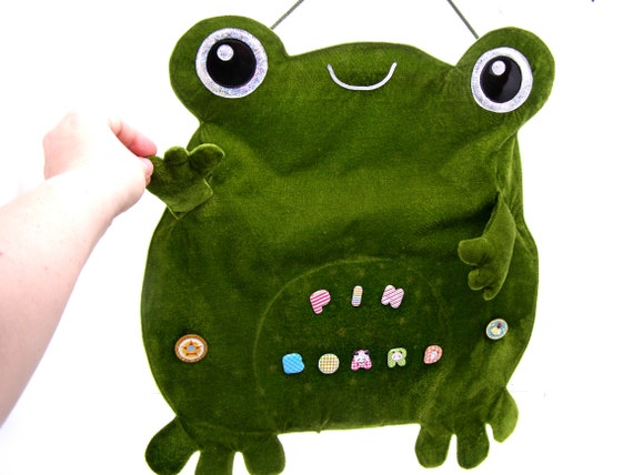 Frog Plush Pin Banner Pin Board Enamel Pin Display Enamel - Etsy