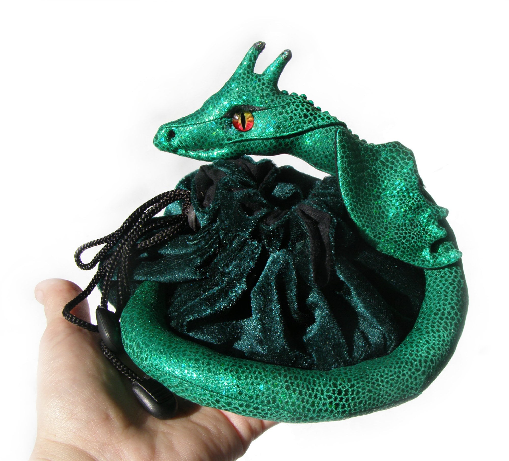 Green Dragon Dice Bag. Large Dice Bag of Holding. Dice Pouch. | Etsy