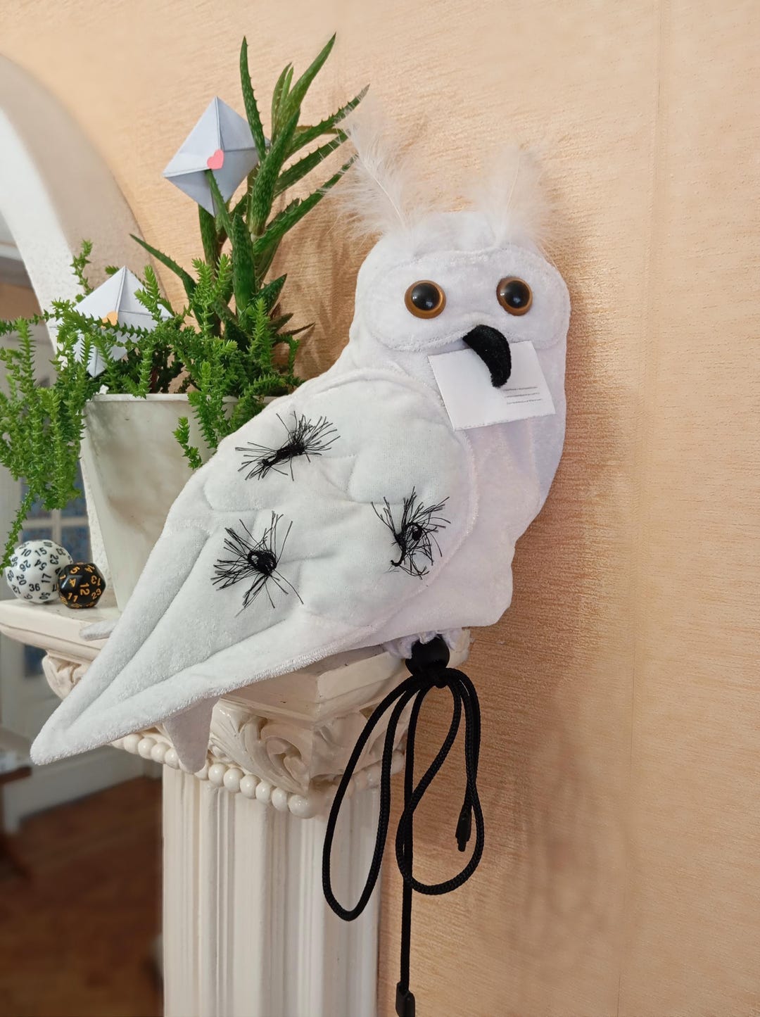 Snowy Owl Dnd Dice Bag Dice Storage - Etsy