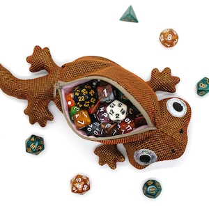 Leopard Gecko Dnd Dice Bag, Dice Storage, Dice Holder, Dnd Gifts ...