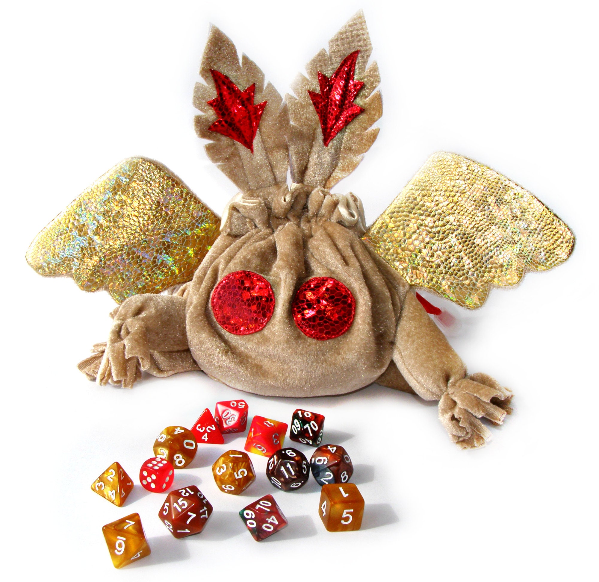 Mothman plush dice bag dice holder moth plush dice pouch | Etsy