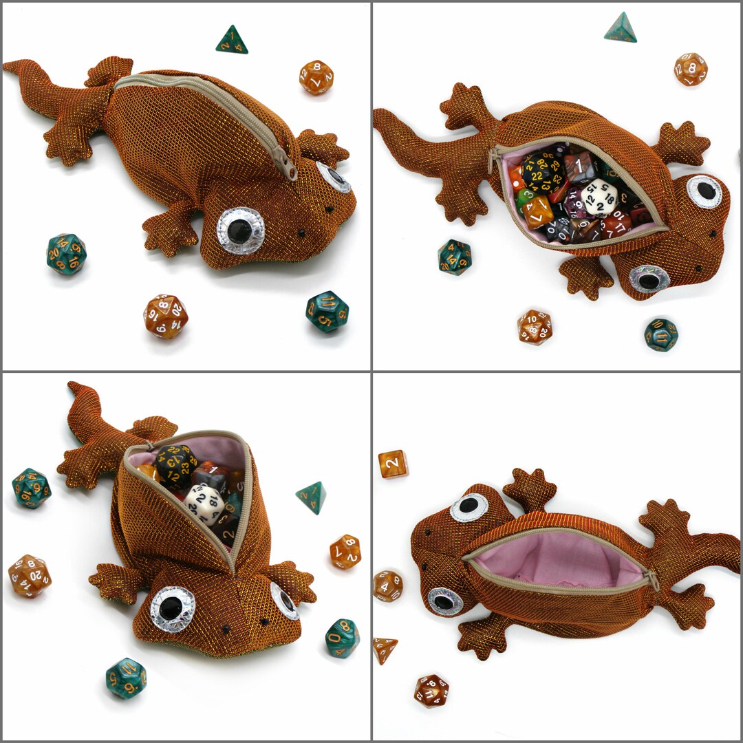 Leopard Gecko Dnd Dice Bag, Dice Storage, Dice Holder, Dnd Gifts ...