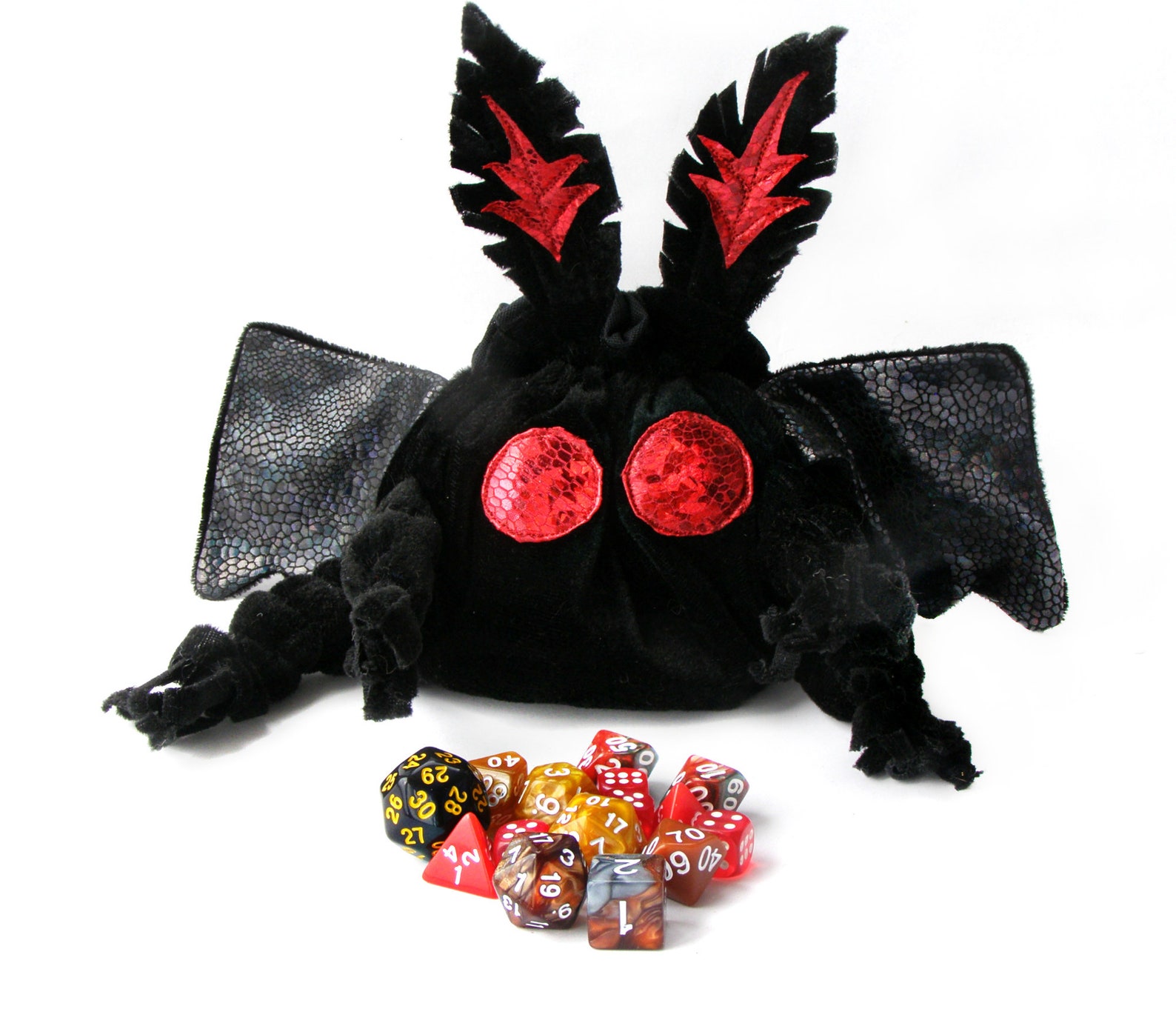 Mothman Dice Bag Pockets. DND Dice Bag. Dice Pouch. Dice | Etsy