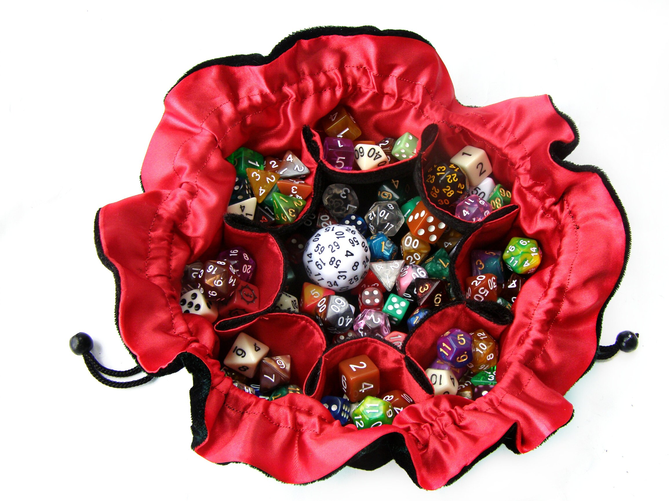 Velvet Dice Bag With Pockets. D&d Dice Bag. - Etsy