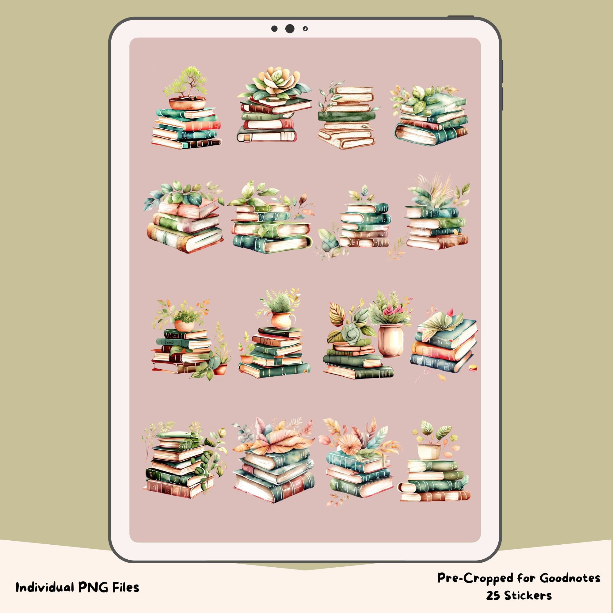 Book Lovers Digital Stickers for Goodnotes & Notability, Digital ...