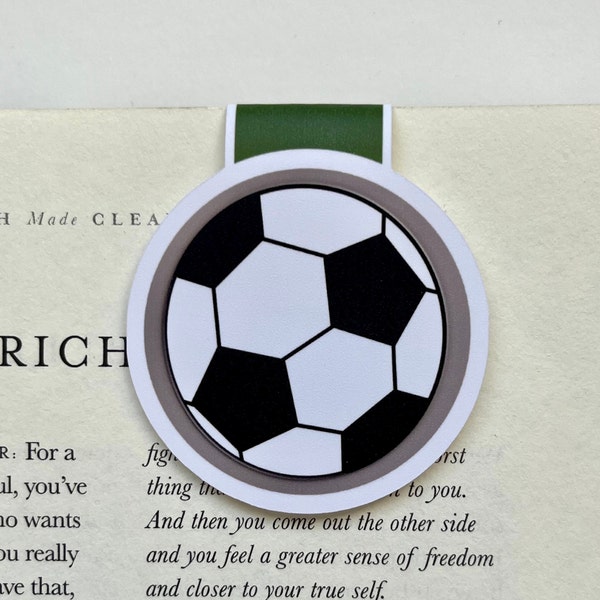 Soccer Bookmark - Etsy