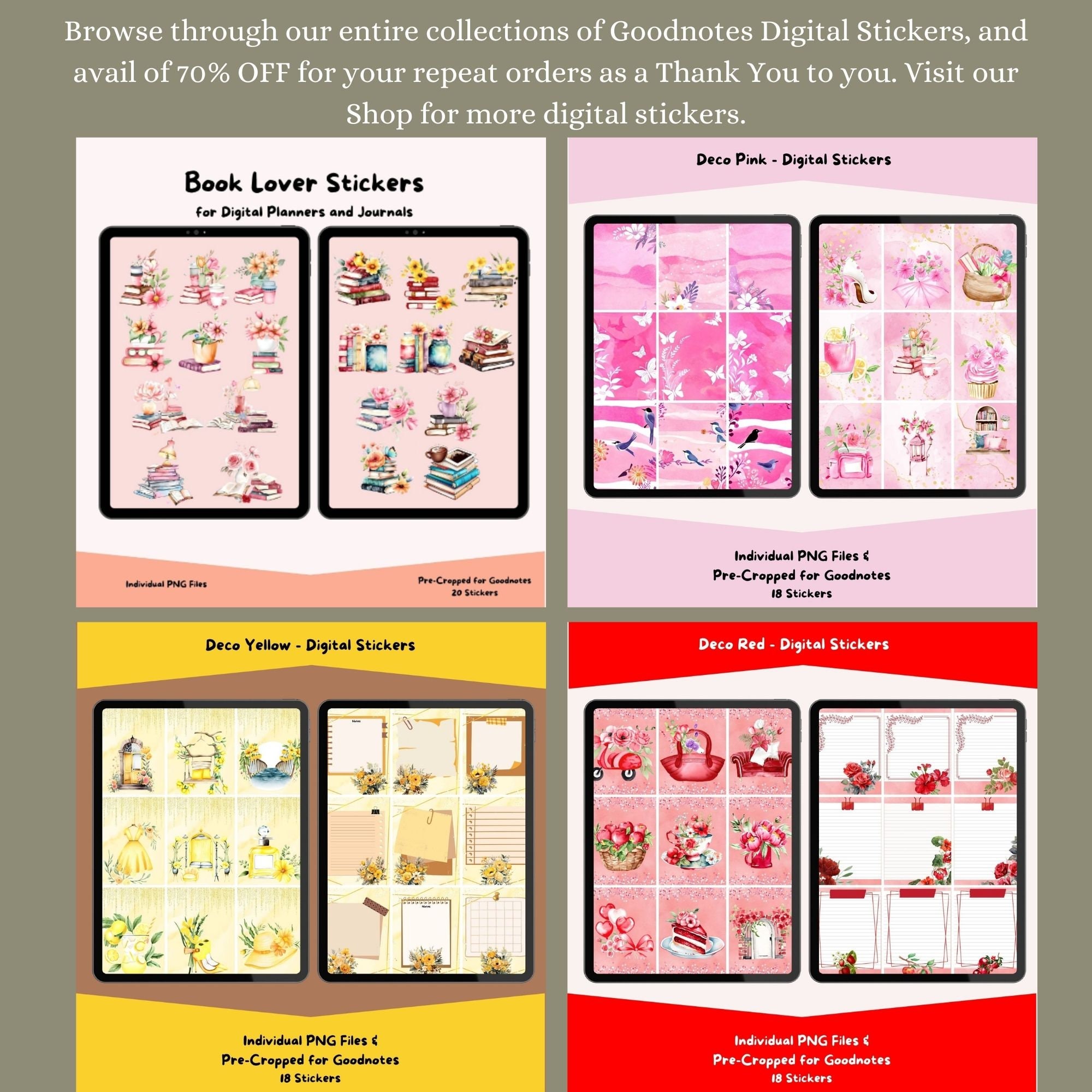 Coffee Book Lovers Digital Stickers, Goodnotes & Notability, Digital ...