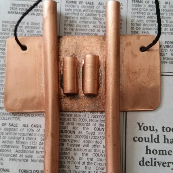 Copper Pipe Pendant - Etsy