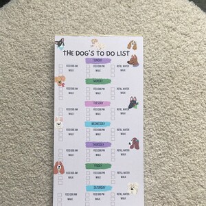 The Dog's to Do List, Pet Parent Checklist, Dog Schedule, Daily Dog ...