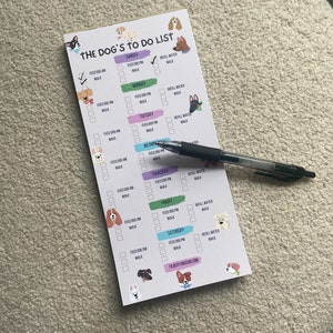 The Dog's to Do List, Pet Parent Checklist, Dog Schedule, Daily Dog ...