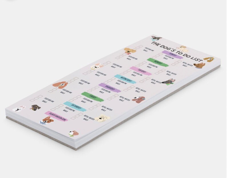 The Dog's to Do List, Pet Parent Checklist, Dog Schedule, Daily Dog ...