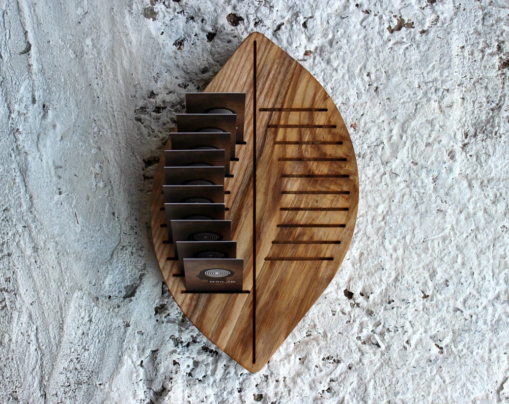 Vertical Card Holder Desk Card Standwood Card Display - Etsy