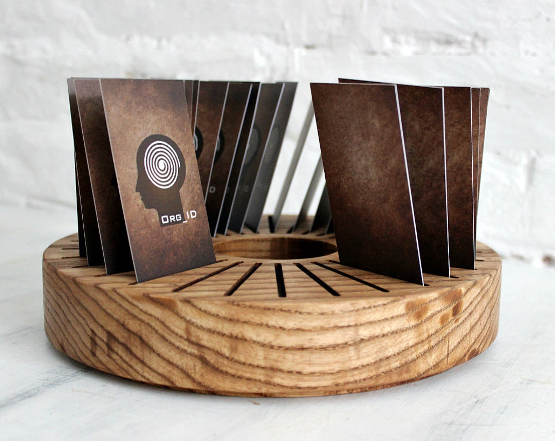 Vertical Card Holder Round Card Stand.business Card Holder, Greeting ...