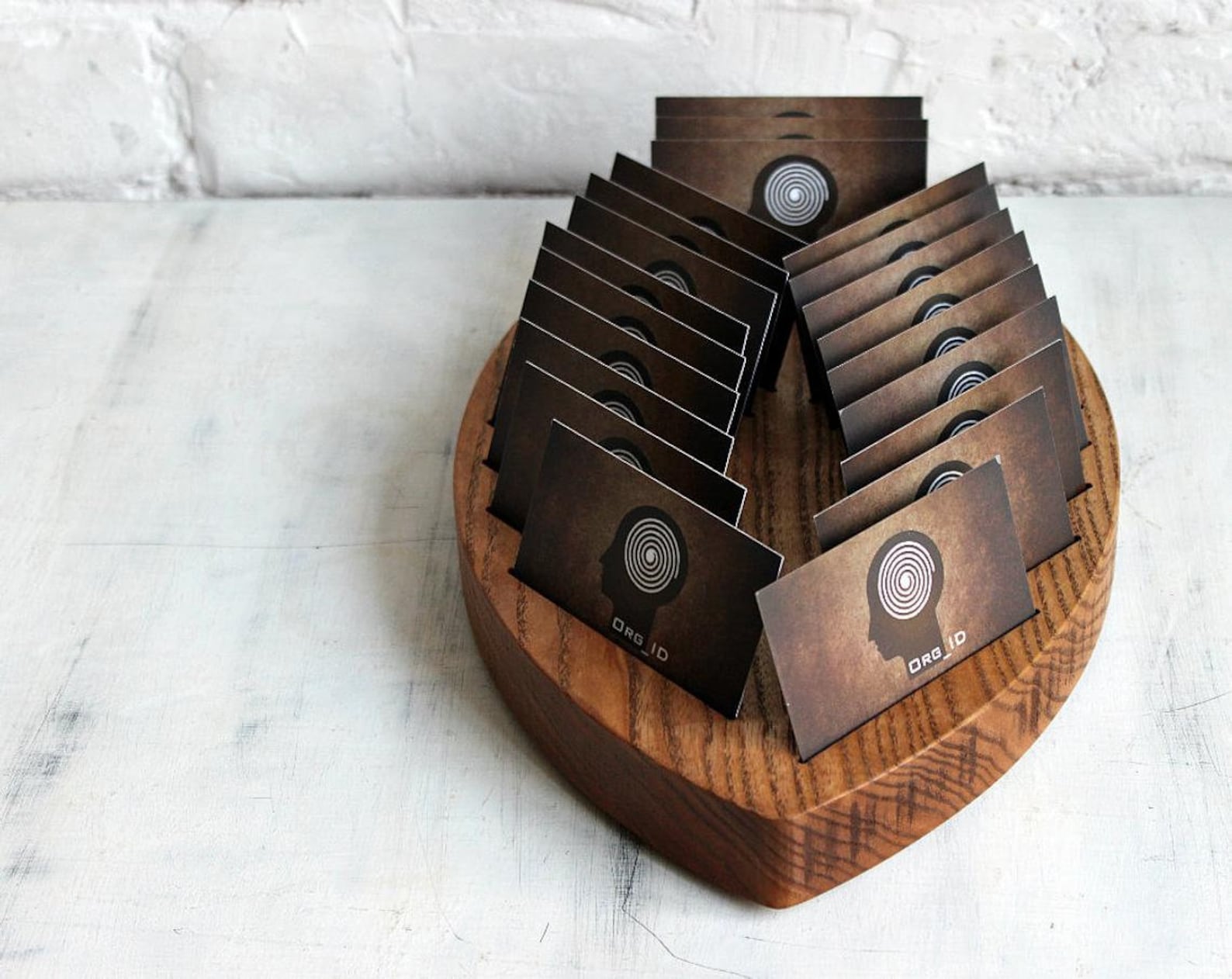 Multiple Business Card Display, Multiple Business Card Stand, Wooden ...