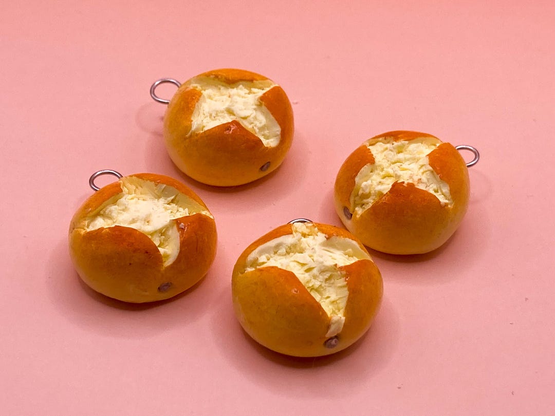 Cob Loaf Bread Charm, Polymer Clay Food Jewelry, Miniature Food - Etsy