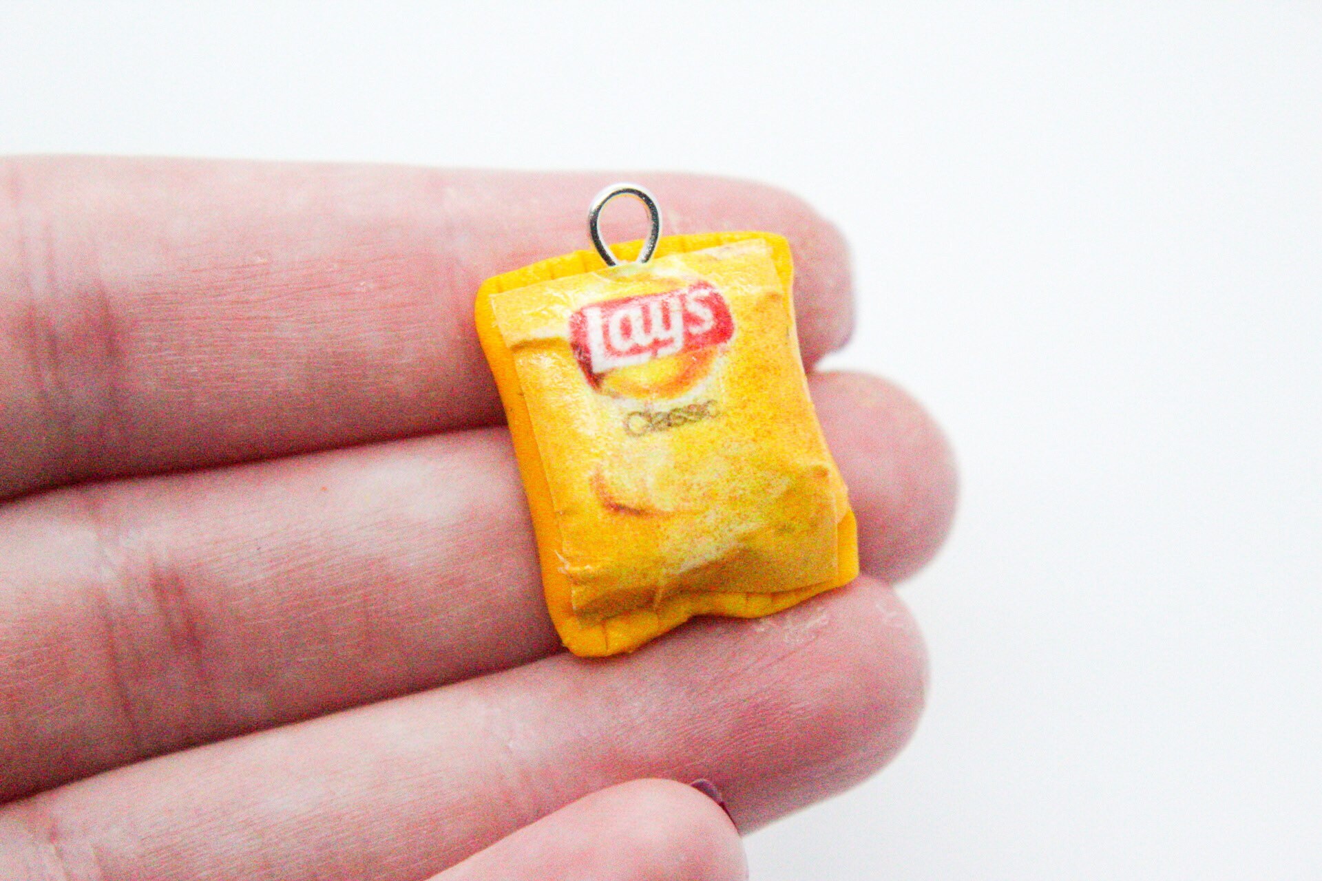 Food Jewelry Miniature Packet of Crisps Charm, Junk Food Jewelry ...