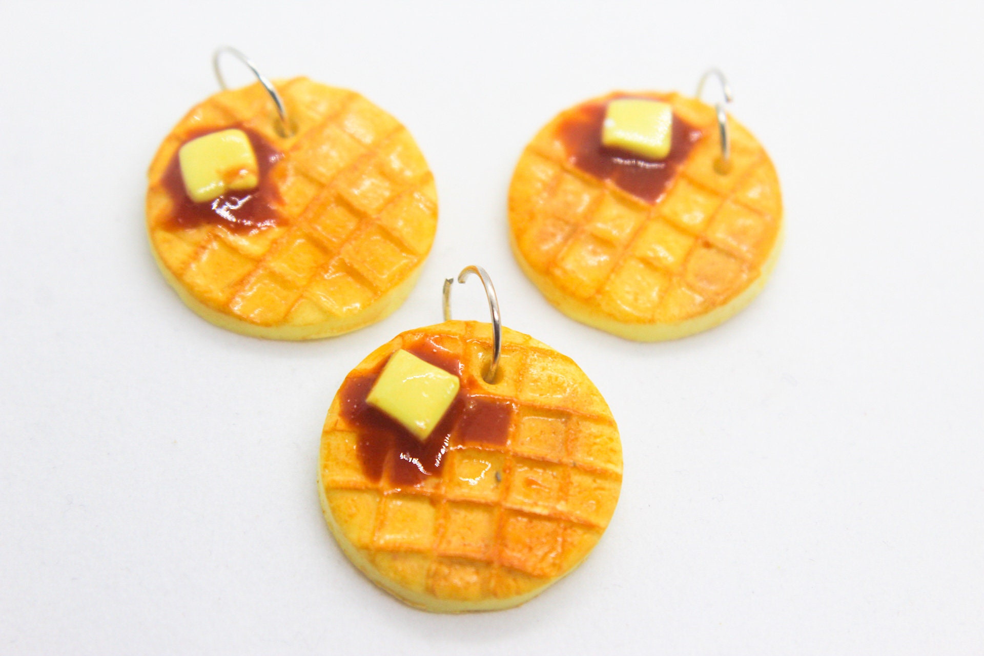 Handmade Waffle Charm | Etsy