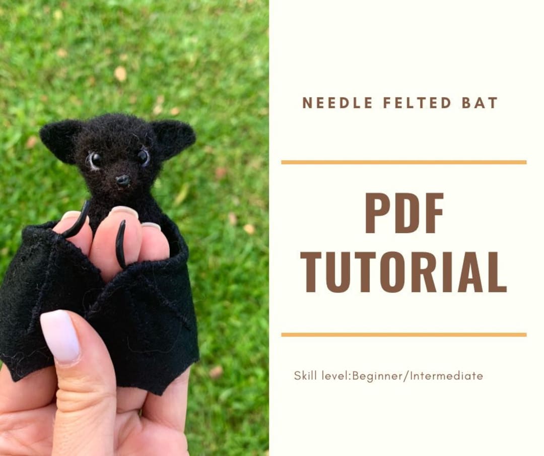 How to Create Needle Felted Realistic Bat With Movable Wings PDF ...