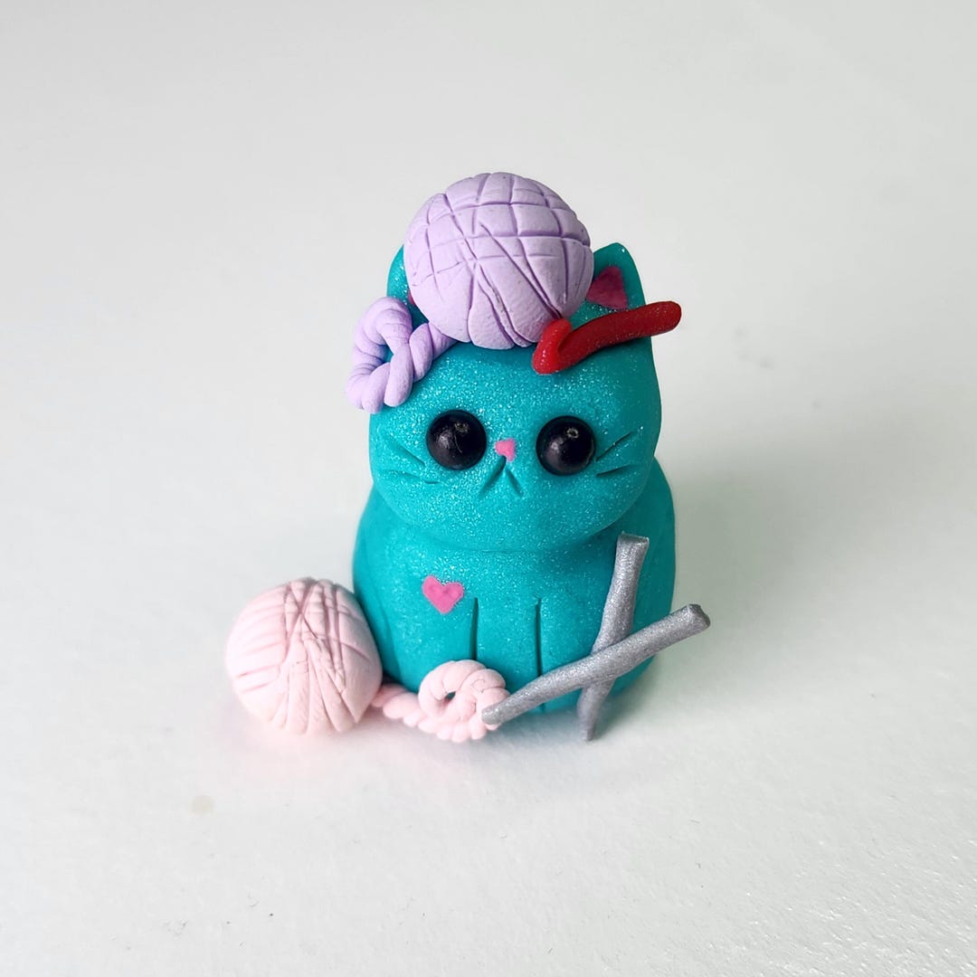 Knitty Kitty- Tabbies Hobbies Collection - Etsy