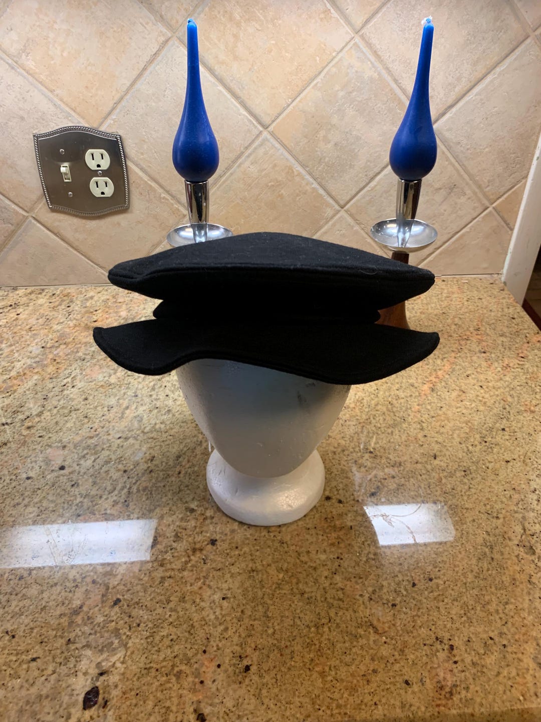 Beefeater Hat, John Van Eyck, Black Brimmed Soft Hat, Free Shipping - Etsy