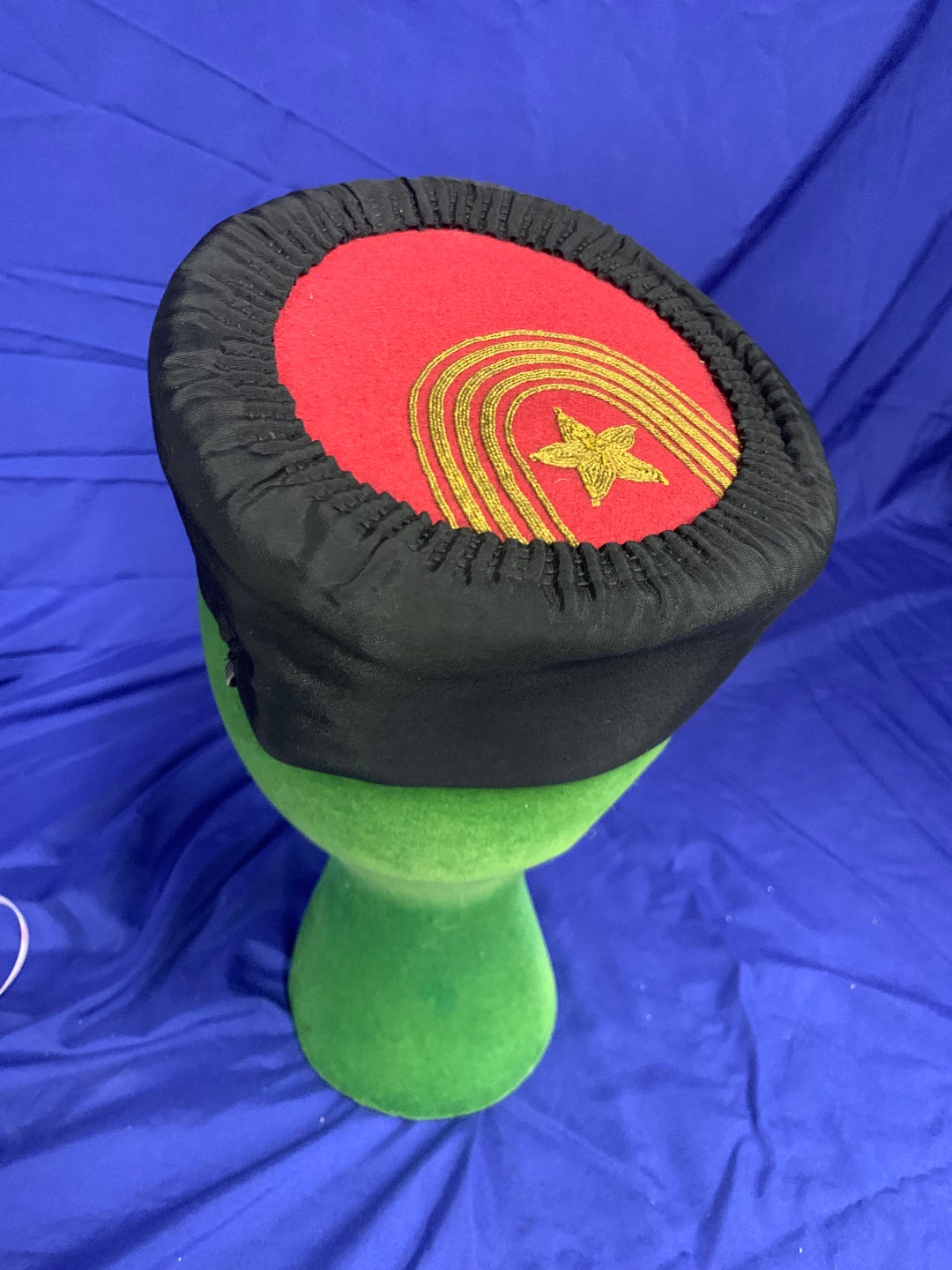 Fez Black, Red, and Gold Fez Free Shipping - Etsy