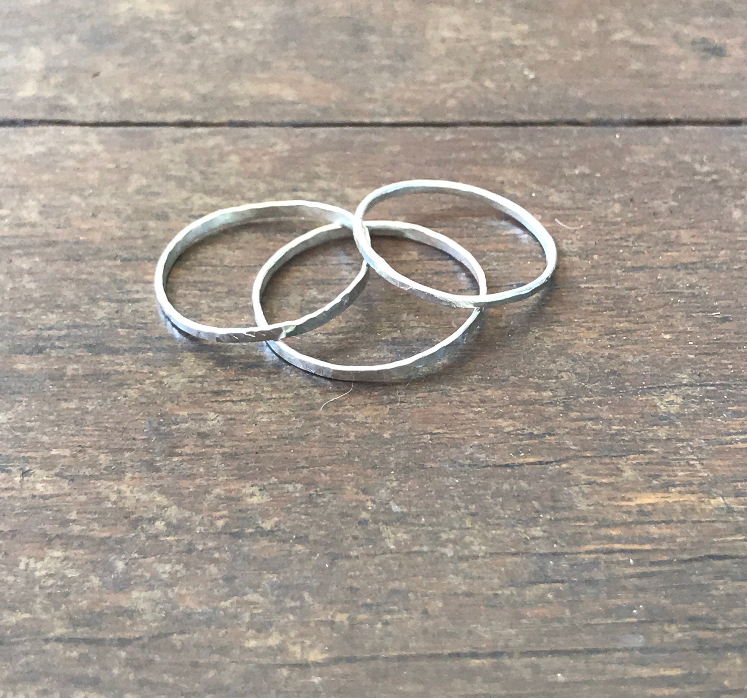 Super Thin Stacking Ring Minimalist Ring Dainty Sterling - Etsy