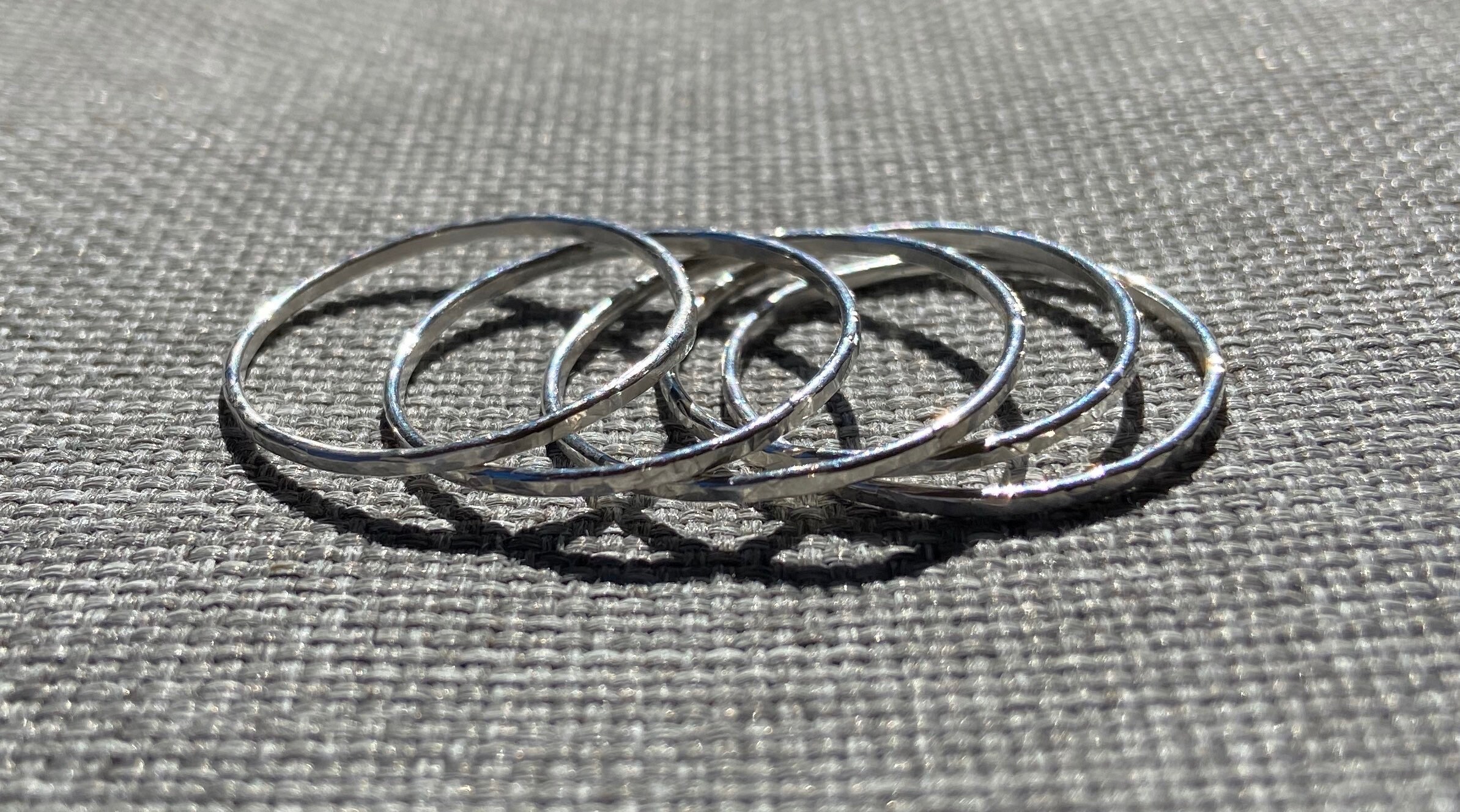 Super Thin Stacking Ring Minimalist Ring Dainty Sterling - Etsy