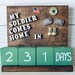 US Army Soldier Military Countdown Calendar Boots Design - Etsy
