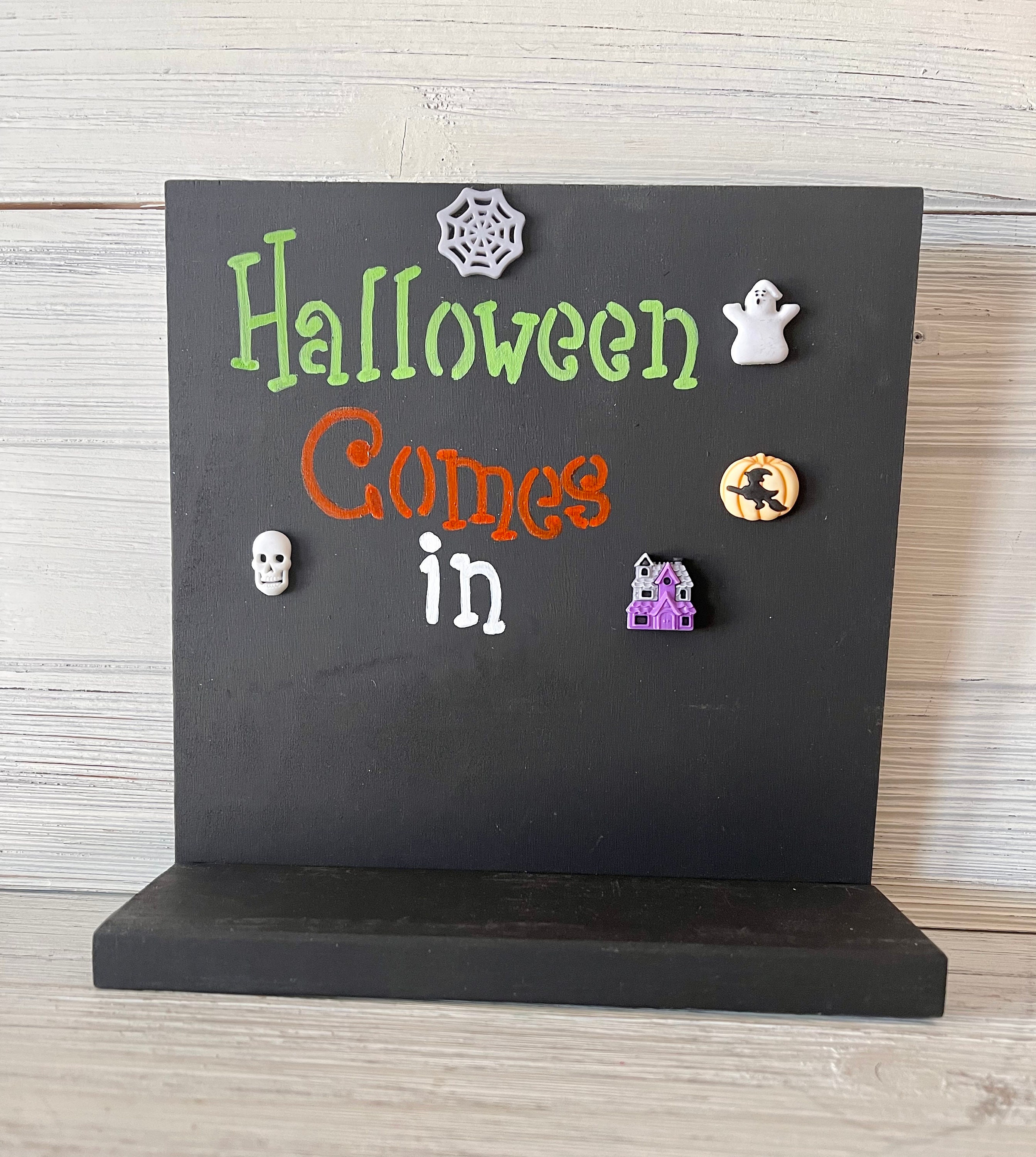 Spooky Halloween Countdown Calendar Spooky Decor Wood - Etsy