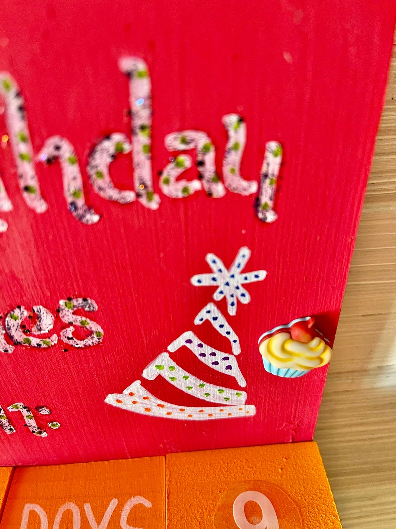 Happy Birthday Countdown Calendar Birthday Gift Gift for - Etsy