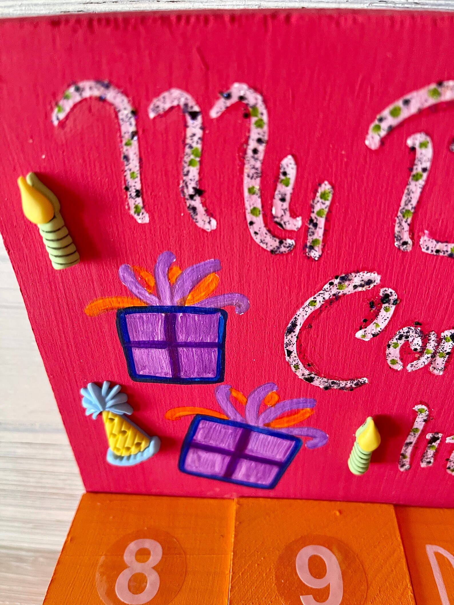 Happy Birthday Countdown Calendar Birthday Gift Gift for - Etsy