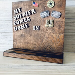 US Army Soldier Military Countdown Calendar Boots Design - Etsy