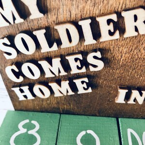 US Army Soldier Military Countdown Calendar Boots Design - Etsy