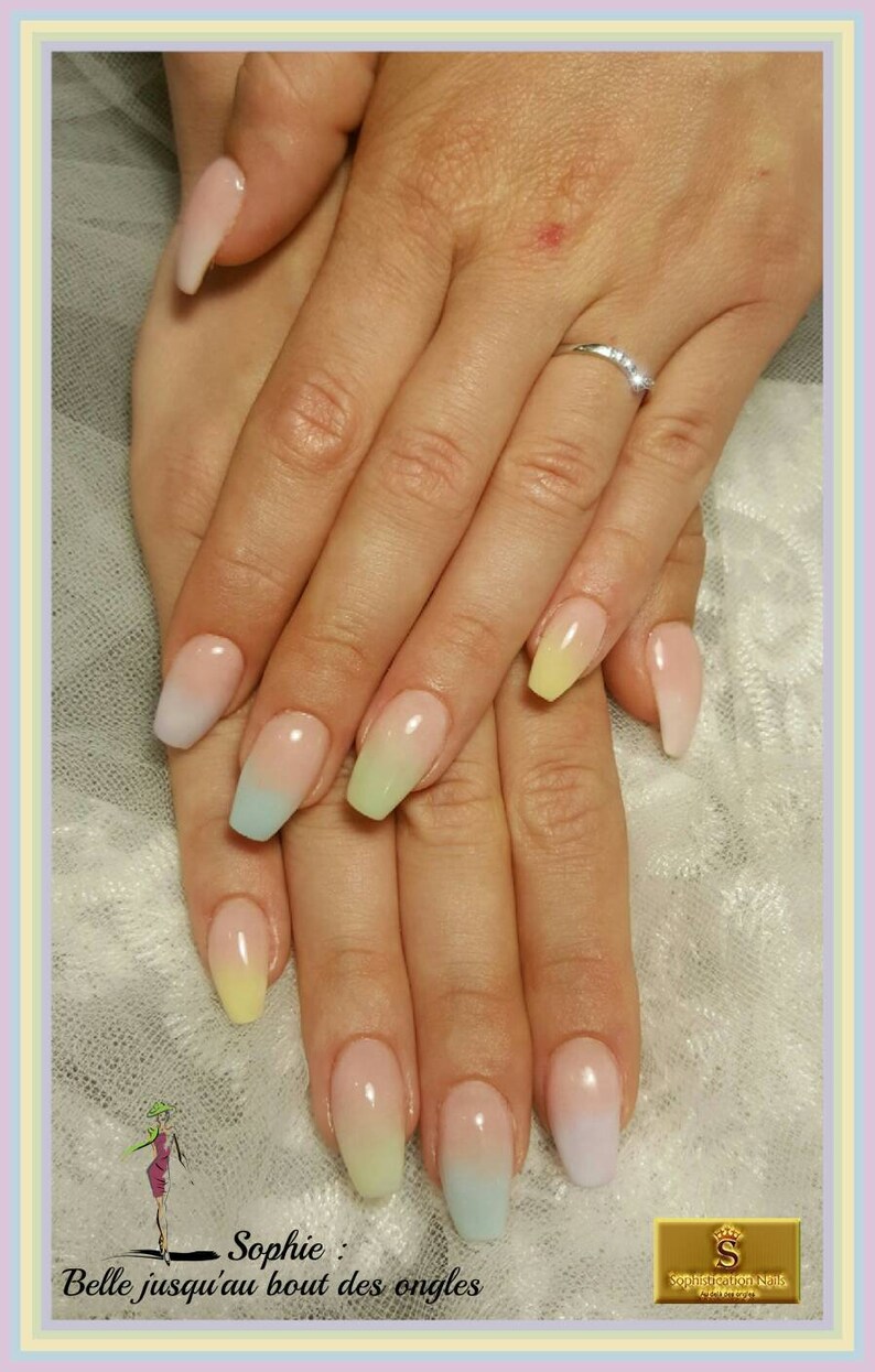 Résine acrylique ongles 10gr coloris Pastel - Etsy France