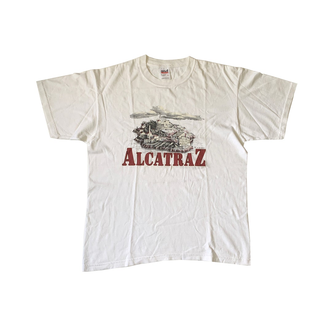Vintage Alcatraz T-shirt by Air Waves Rare Island San Francisco Retro ...