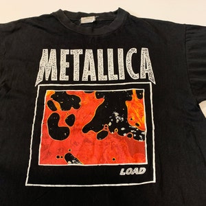 Vintage 1996 Metallica Load Tour T-shirt Rare Thrash Heavy Metal Hard ...