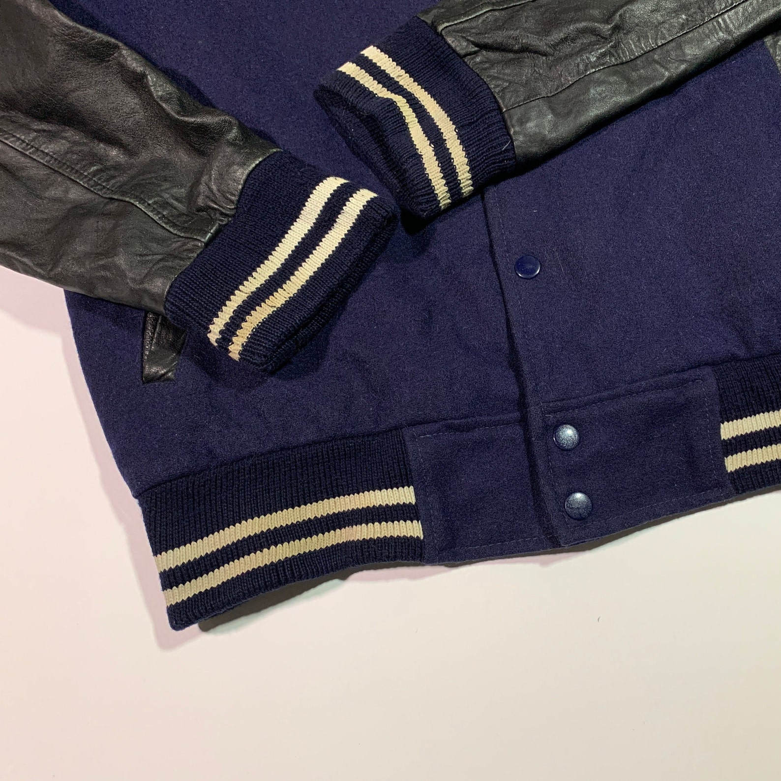 Vintage 80s Varsity Jacket Retro College High School Collegiate Wool ...