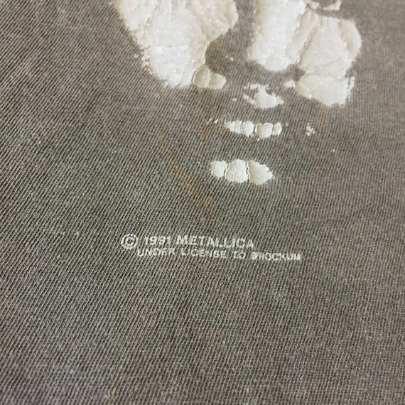 Vintage 1991 Metallica Tour T-shirt Distressed Thrash… - Gem