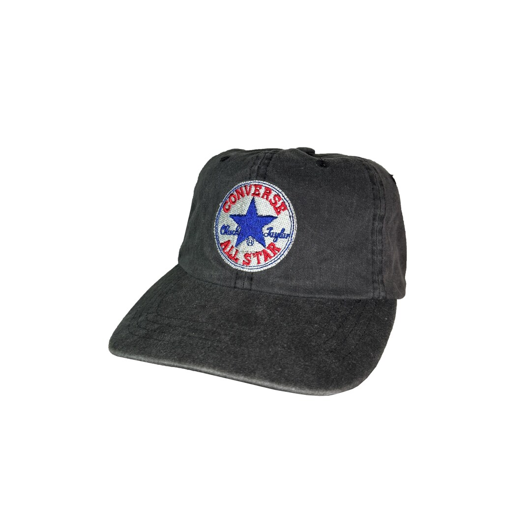 Vintage 90s Converse All Stars Cap Retro Embroidered Logo Strapback ...