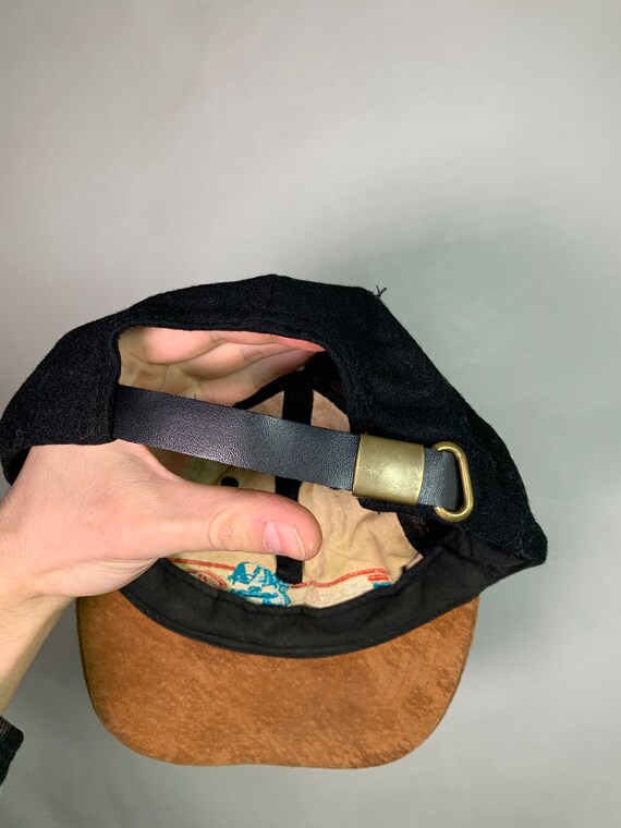 Vintage 1997 Auto Trader Hat Retro Suede Visor Tourin… - Gem