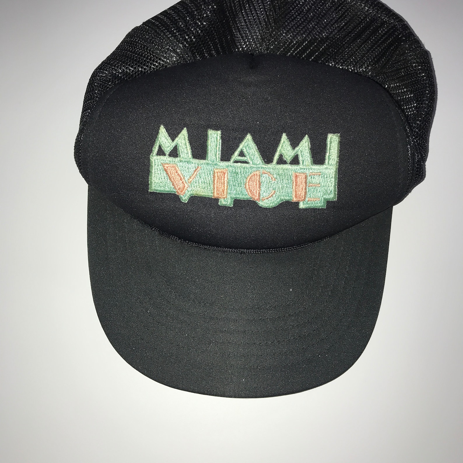 Vintage Miami Vice Trucker Distressed Cap Rare Crime Drama TV | Etsy