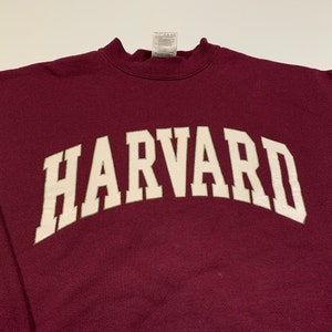 Vintage Harvard University Sweatshirt Distressed Rare College Varsity ...