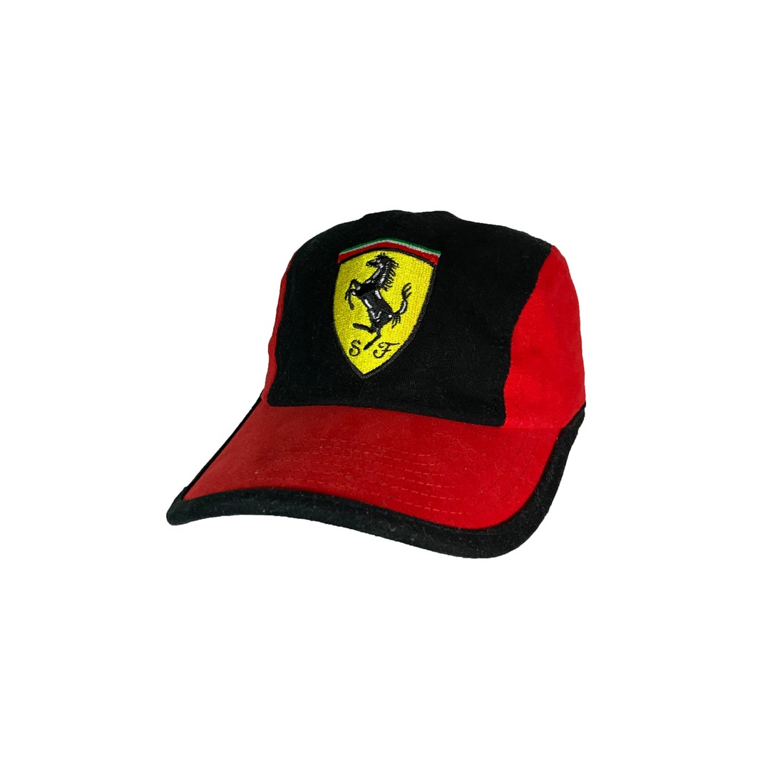 Vintage Ferrari Cap Retro Car Automobile Company Racing Team ...