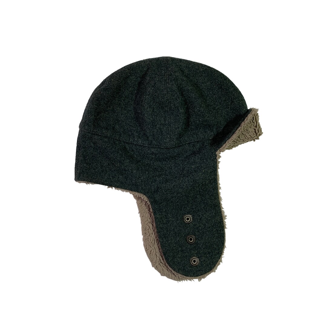 Vintage Swiss Army Winter Trapper Hat Retro Military Field Insulated ...