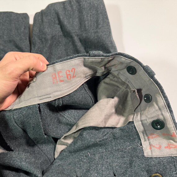Vintage Swiss Army Wool Pants Retro Switzerland Milit… - Gem
