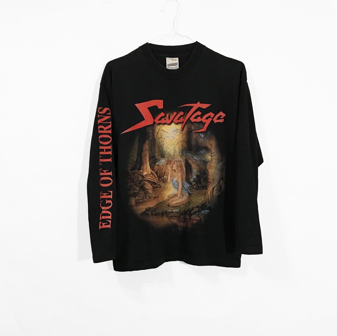 Vintage 1998 Savatage Edge Of Thorns T-shirt manches longues Rare ...