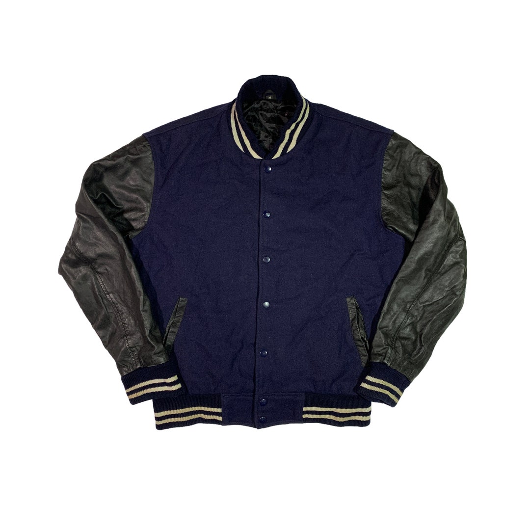 Vintage 80s Varsity Jacket Retro College High School Collegiate Wool ...
