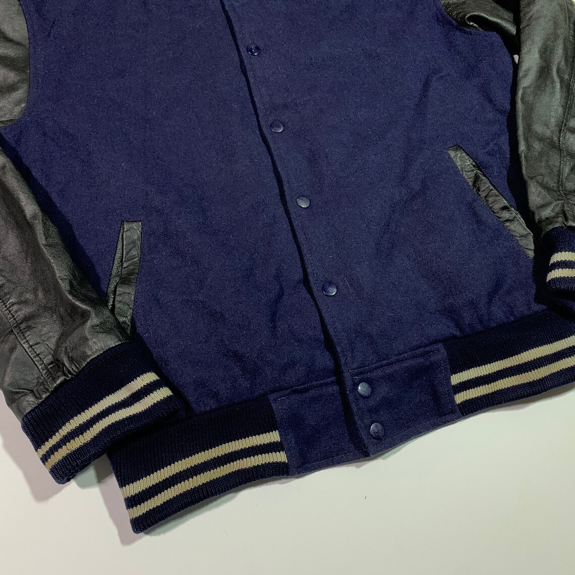 Vintage 80s Varsity Jacket Retro College High School Collegiate Wool ...